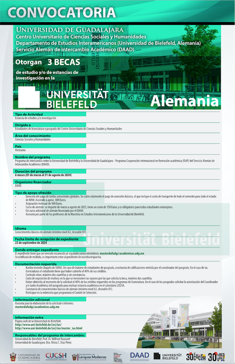 Convocatoria: 3 becas de estudio y/o estancias de investigación en la ...